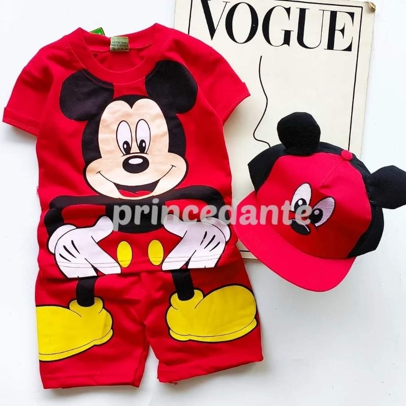 Jual BAJU ANAK COWOK CEWEK BAYI SETELAN MICKEY MOUSE LUCU BAHAN BAGUS ...