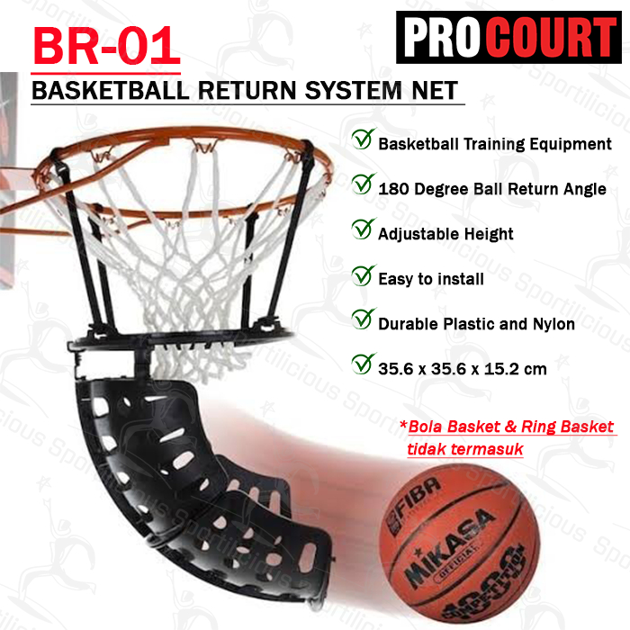 Jual Basketball Return System Net Pro Court BR-01 Alat Bantu Latihan ...
