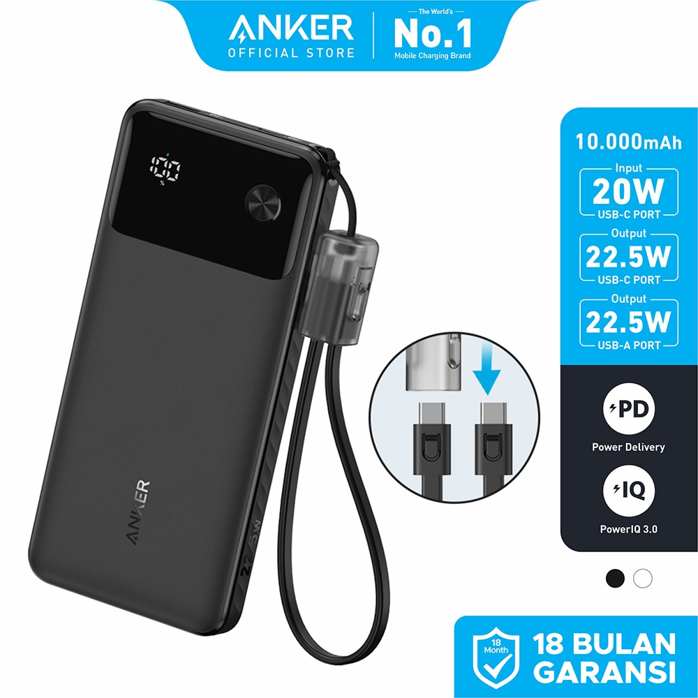 Jual Anker Power Bank(10,000mAh, 22.5W) - A1388 | Shopee Indonesia