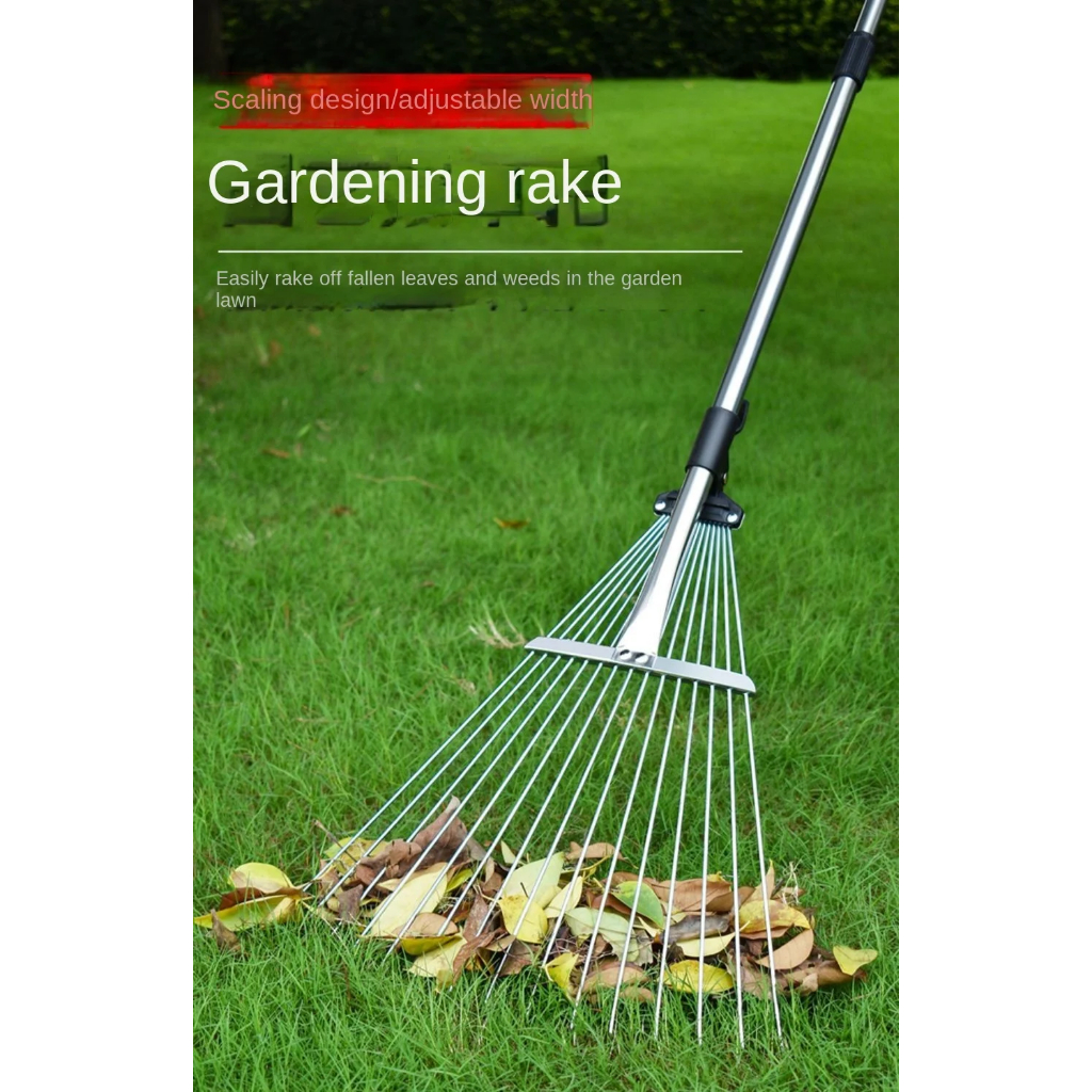 Jual Sapu Garuk Taman Garden Leaf Rake Carbon Steel 15 Teeth - IS-15 ...