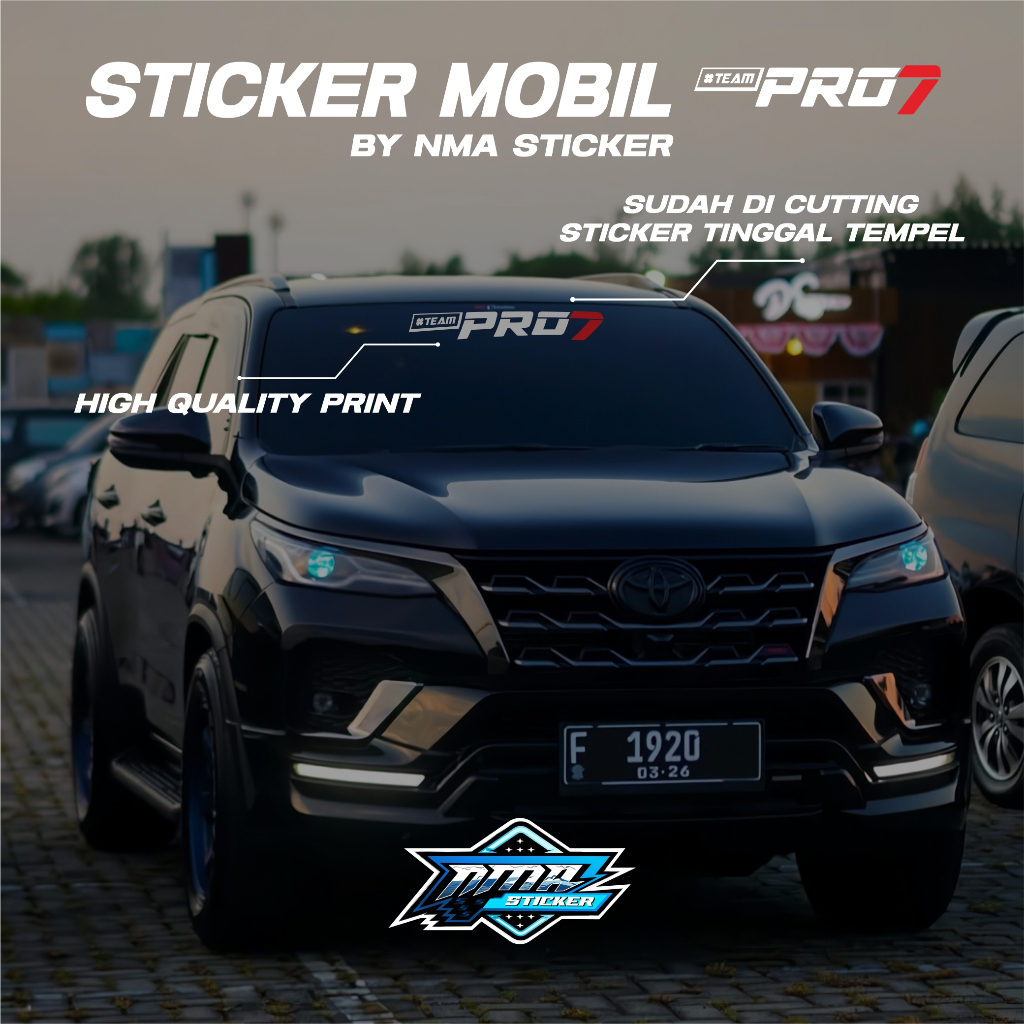 Jual STICKER MOBIL CUTTING TEAM PRO7 BISA UNTUK SEMUA JENIS MOBIL ...