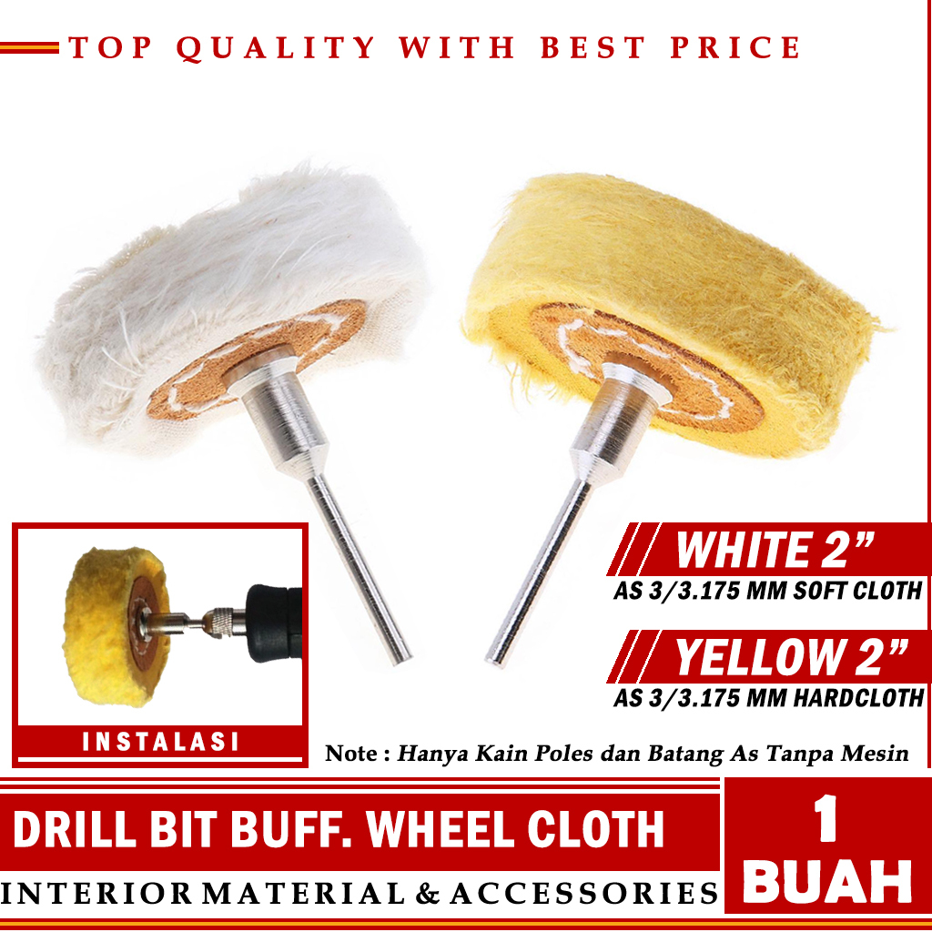 Jual Roda Kain Katun Kuning Putih Poles Batu Perhiasan Die Grinder ...