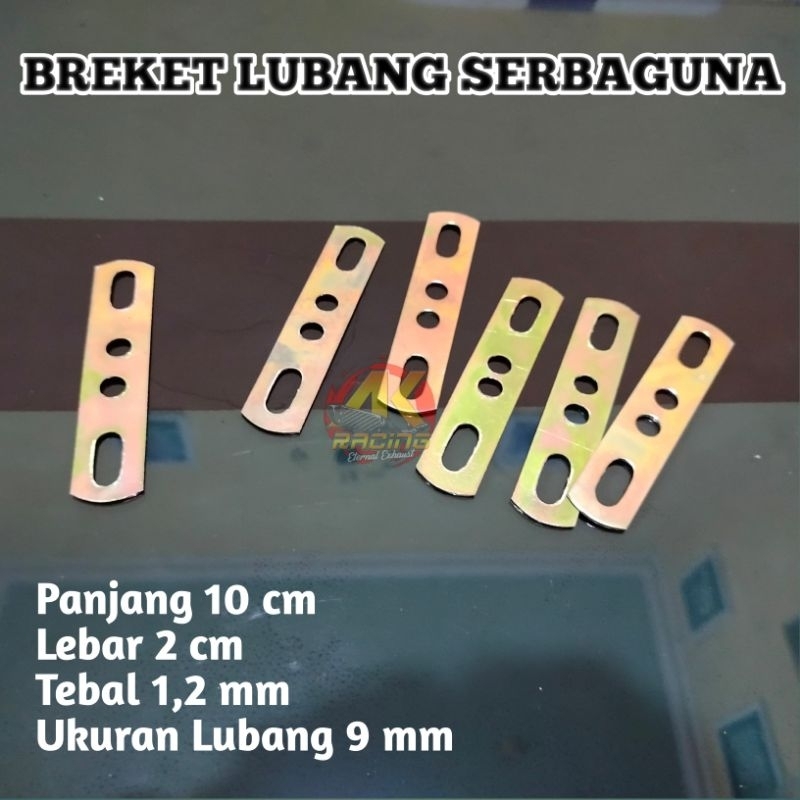 Jual Breket Bolong Brecket Serbaguna breket Knalpot Panjang 10 cm ...