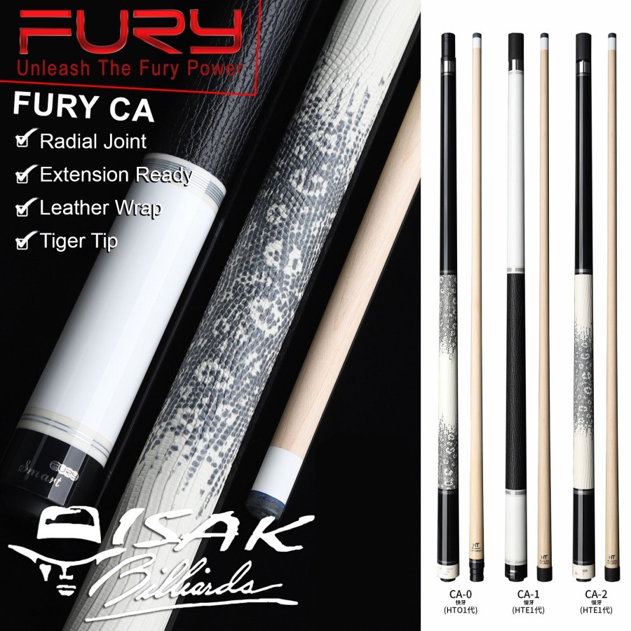 Jual Fury CA-1 Pool Cue - Low Deflection Shaft Billiard Maple Stick ...