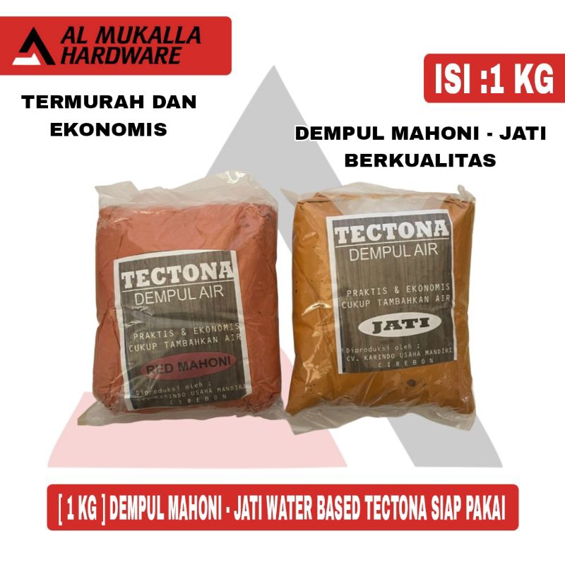 Jual ( 1 Pcs / 1 Kg )Dempul Kayu Jati/Mahoni Water-Based 1 kg Siap ...