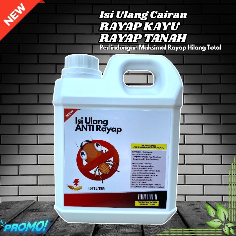 Jual Isi Ulang 1 Liter | Pembasmi Rayap Rumah | Rayap Kayu Kering ...