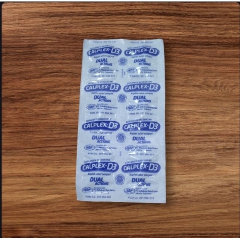 Jual calplex d3 dual action strip 6 tablet | Shopee Indonesia
