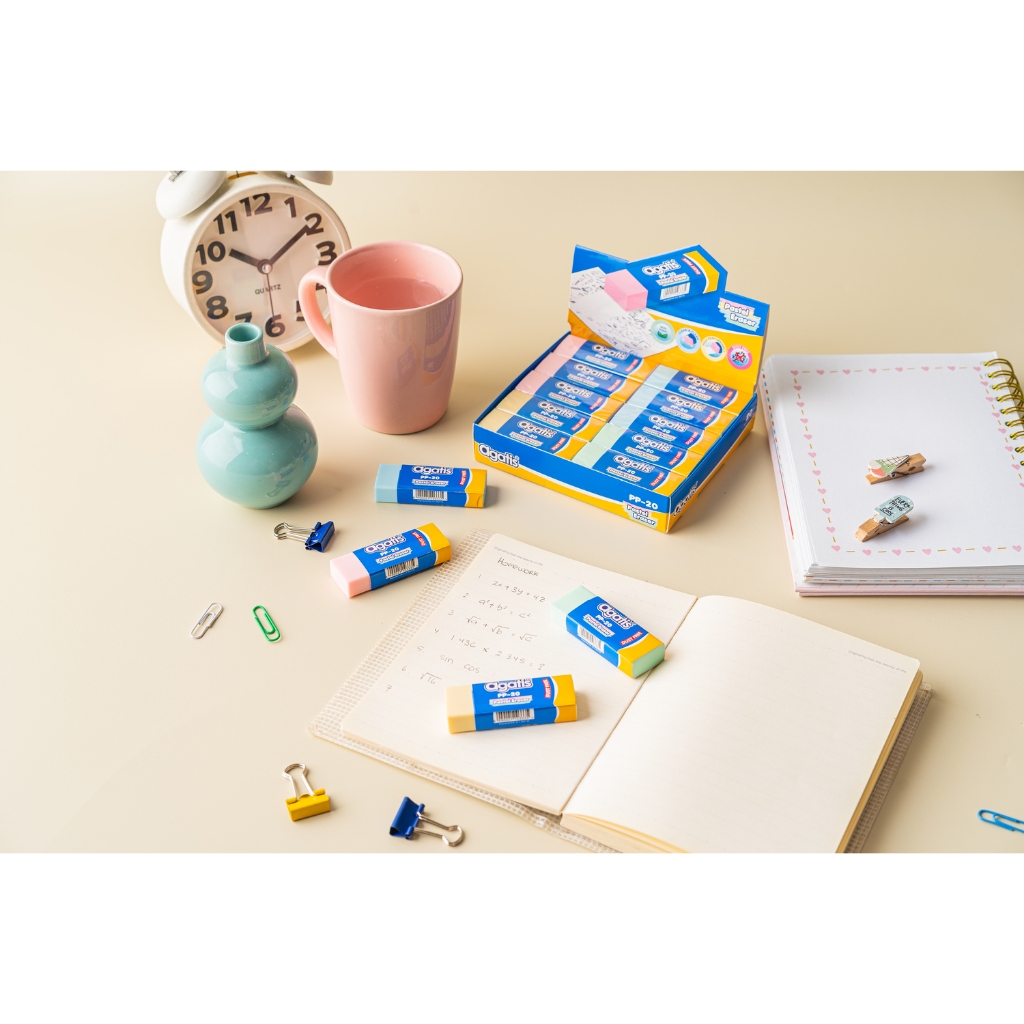 Jual Agatis Stationery - Penghapus Pensil Besar 1 Pack isi 20 pcs ...