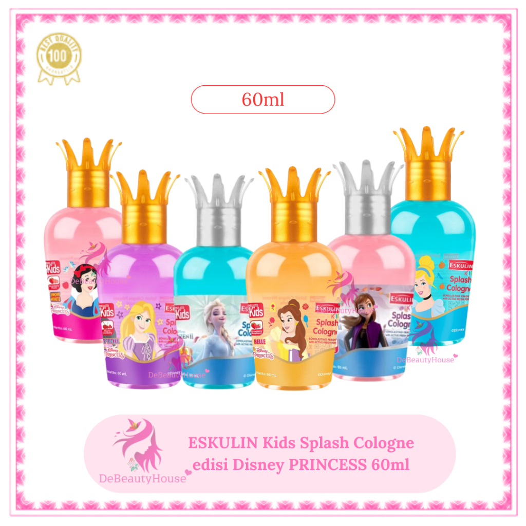 Jual ESKULIN Kids Splash Cologne edisi Disney PRINCESS 60ml | Shopee ...