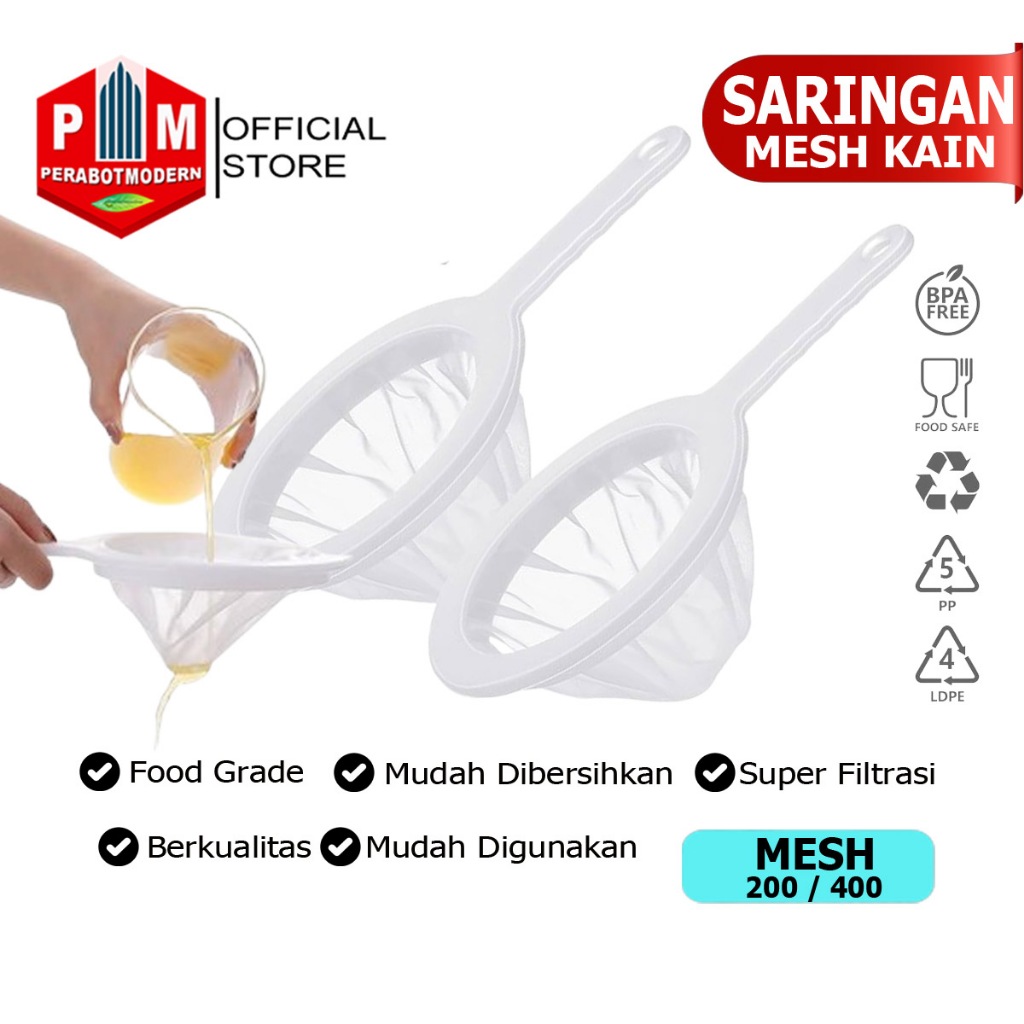 Jual Filter Saringan Mesh Kain Nylon 200/400 Mesh Penyaring Kopi ...