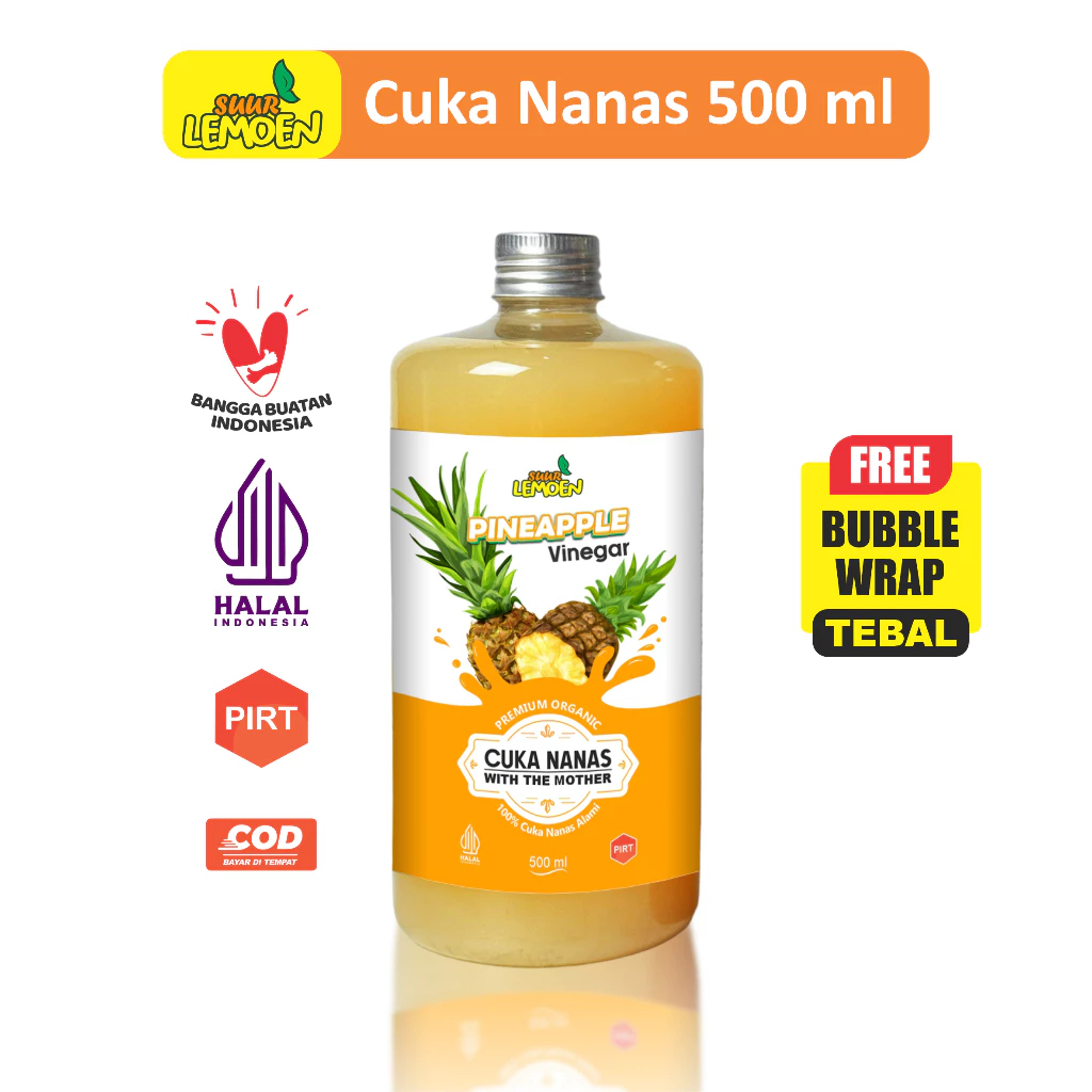 Jual Cuka Nanas Suur Lemoen - Cuka Nanas Organik Tanpa Campuran ...