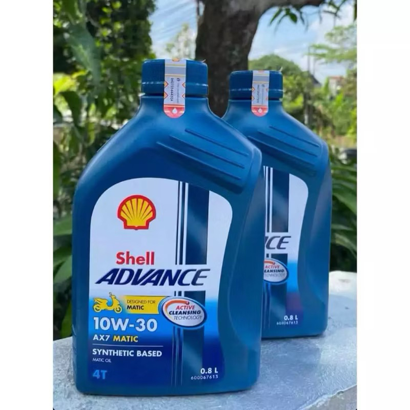 Jual Oli Shell Advance Ax7 Matic Biru 10W-30 800ml Oli Mesin Motor ...