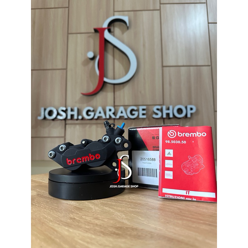 Jual Kaliper Brembo 4P P4 Kanan 1 Pin 30/34 mm black red logo termasuk kampas original Brembo ...