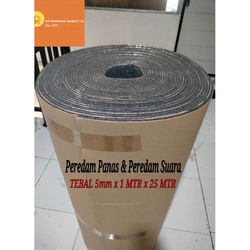 Jual PEREDAM PANAS TEBAL 5mm x 25 METER,Alumunium Foil Kap Mesin,Plafon ...
