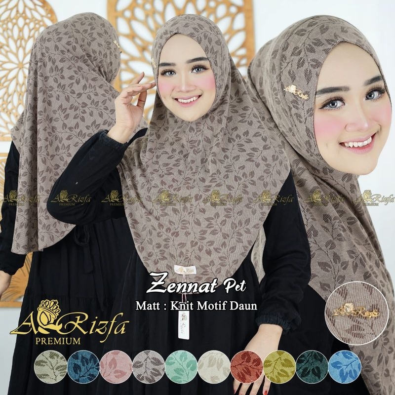 Jual JILBAB BERGO INSTAN KNIT MOTIF / BERGO PETSABIT DAILY MOTIF KNIT ...