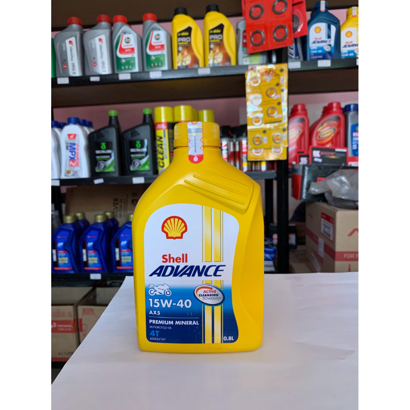 Jual SHELL ADVANCE | 15W-40 | AX5 | 4 T | 0.8 L | Shopee Indonesia