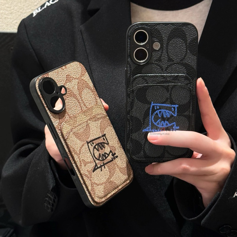 Jual Coach Case Card Holder casing iphone 11 12 12 pro max 16 16 pro ...