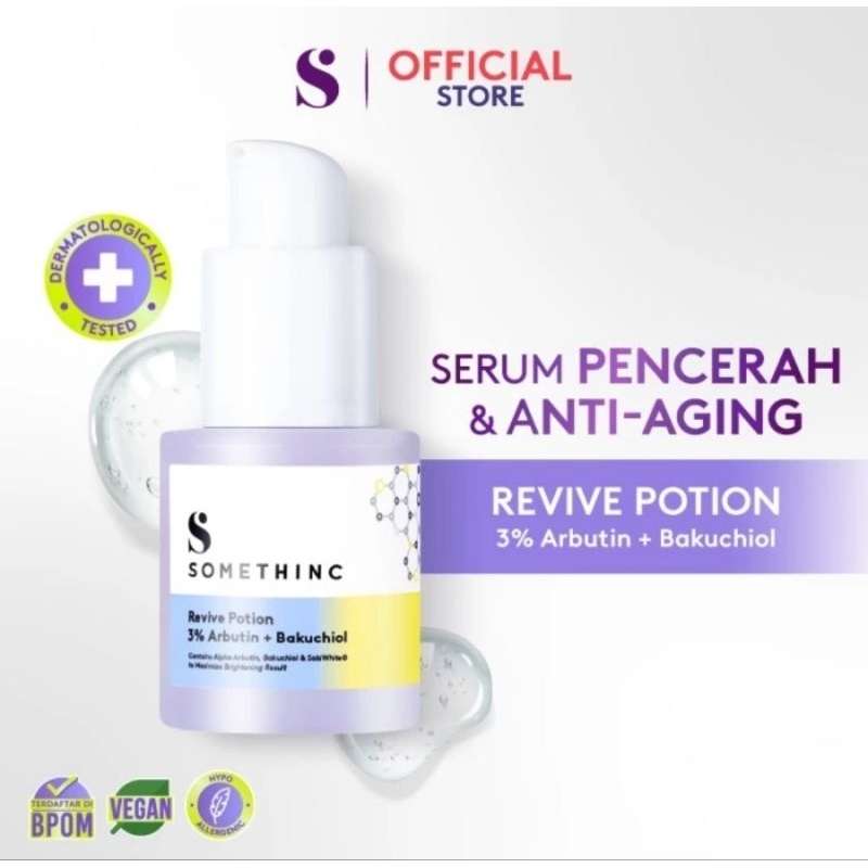 Jual SOMETHINC REVIVE POTION 3% ARBUTIN + BAKUCHIOL SERUM | Shopee ...