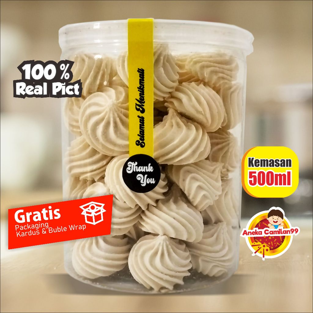 Jual Kue Sagu Mini Kemasan Toples 500ml | Shopee Indonesia