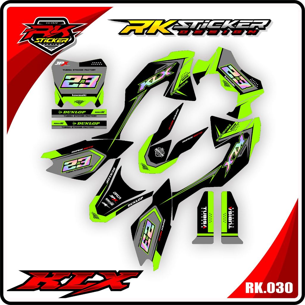Jual DECAL STIKER KLX BF - DECAL KAWASAKI KLX BF PREMIUM FULLBODY. RK ...