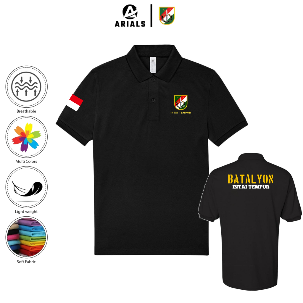 Jual Arials Polo shirt Baju Kaos Kerah TONTAIPUR Batalyon Peleton Intai ...