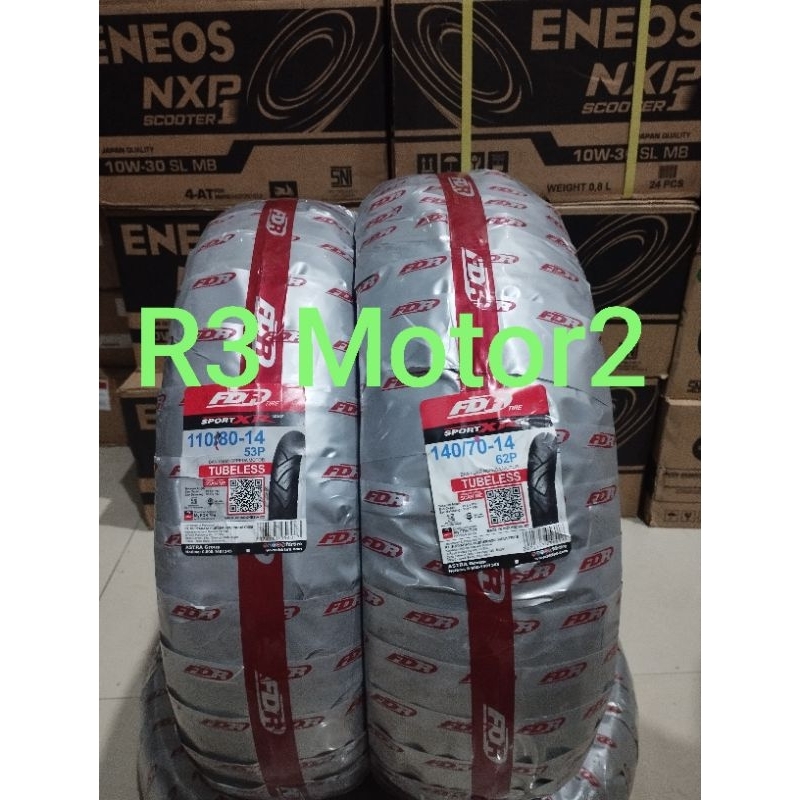 Jual PAKET BAN TUBELESS AEROX depan belakang FDR 110/80-14 dan 140/70-14 SPORT EVO XR gratis ...
