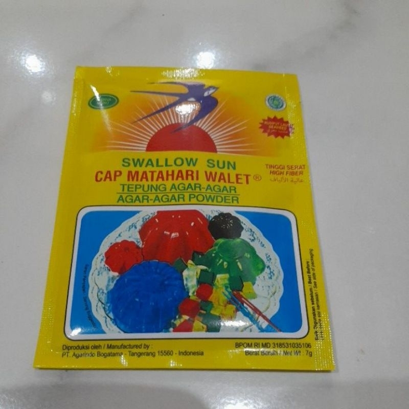 Jual AGAR SWALLOW SUN CAP MATAHARI WALET sachet 7g | Shopee Indonesia