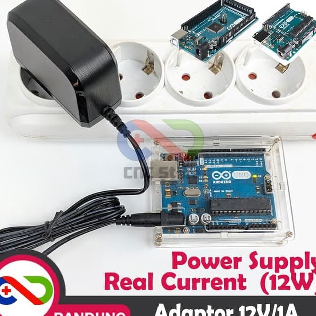 Jual ADAPTOR 12V 1A 12W POWER SUPPLY DC FOR UNO NANO MEGA 5521MM REAL ...