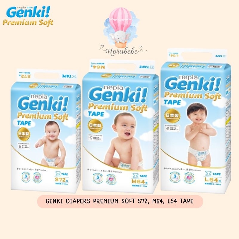 Jual NEPIA GENKI S72 ,M64 & L54 (TIPE PEREKAT) | Shopee Indonesia