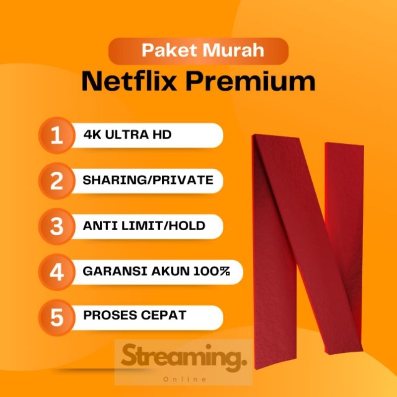 Jual NETFLIXX PREMIUM ULTRA HD 4K KUALITAS ANTI HOLD LIMIT TERBAIK GARANSI SAMPAI PAKET BERAKHIR ...