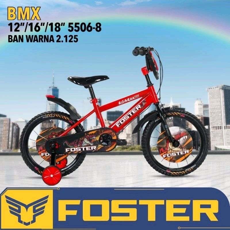 Jual Sepeda Anak BMX Ukuran 12 / 16 / 18 FOSTER 5506 | Shopee Indonesia