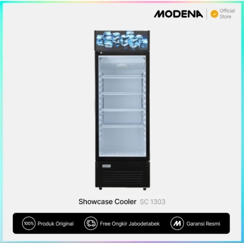 Jual MODENA KULKAS PENDINGIN MINUMAN SHOWCASE CHILLER 300L SC-1303 ...