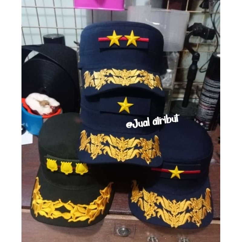 Jual Topi komando PDH PATI TNI AU + Pangkat LOGAM timbul | Shopee Indonesia