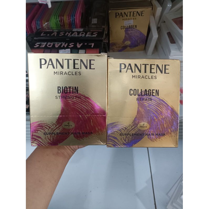 Jual Pantene Miracles Supplement Hair Mask isi 6 sachet/Box | Shopee ...