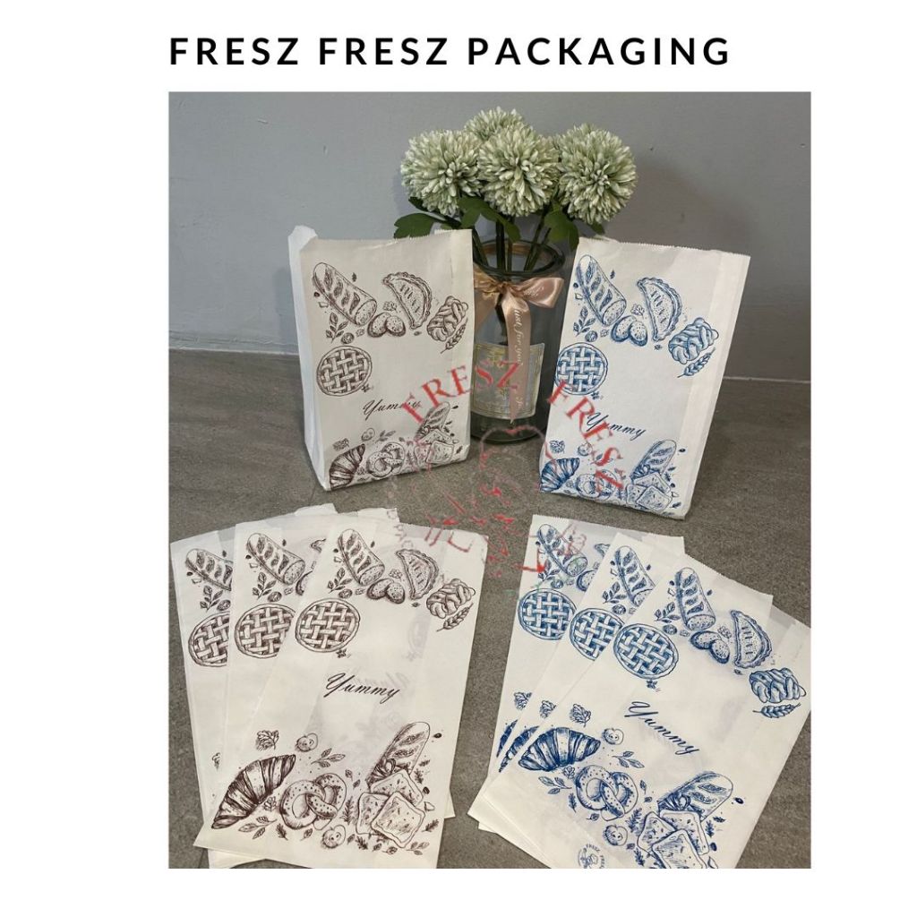 Jual Kantong Kertas Paper Bag Bungkus Makanan Cemilan Gorengan Yummy ...