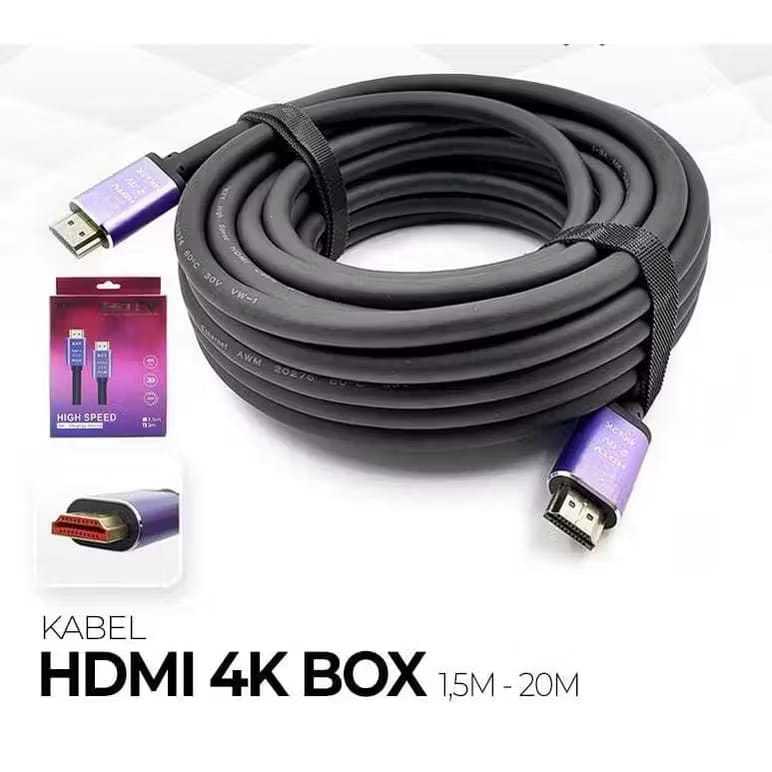 Jual Kabel HDMI 10m 4K High Speed V2.0 / KABEL HDMI 4K HDTV 10M / HDMI ...