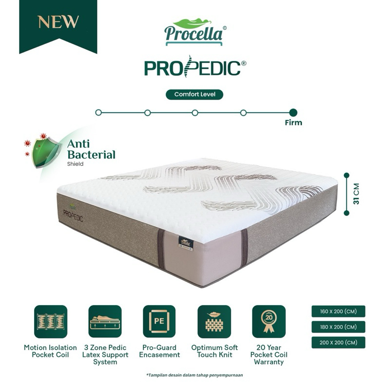 Jual Kasur Springbed/Busa Orthopedic Olympic Procella | Shopee Indonesia