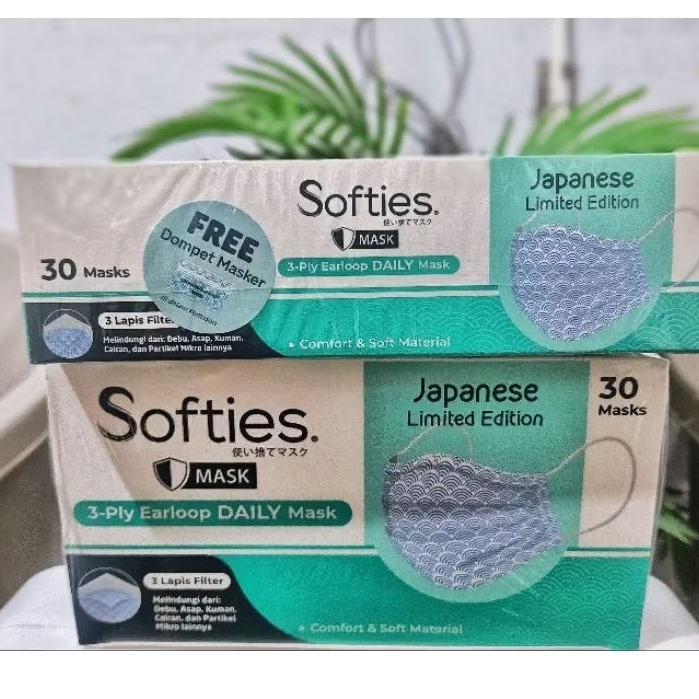 Jual Masker SOFTIES Earloop isi 30 pcs | Shopee Indonesia