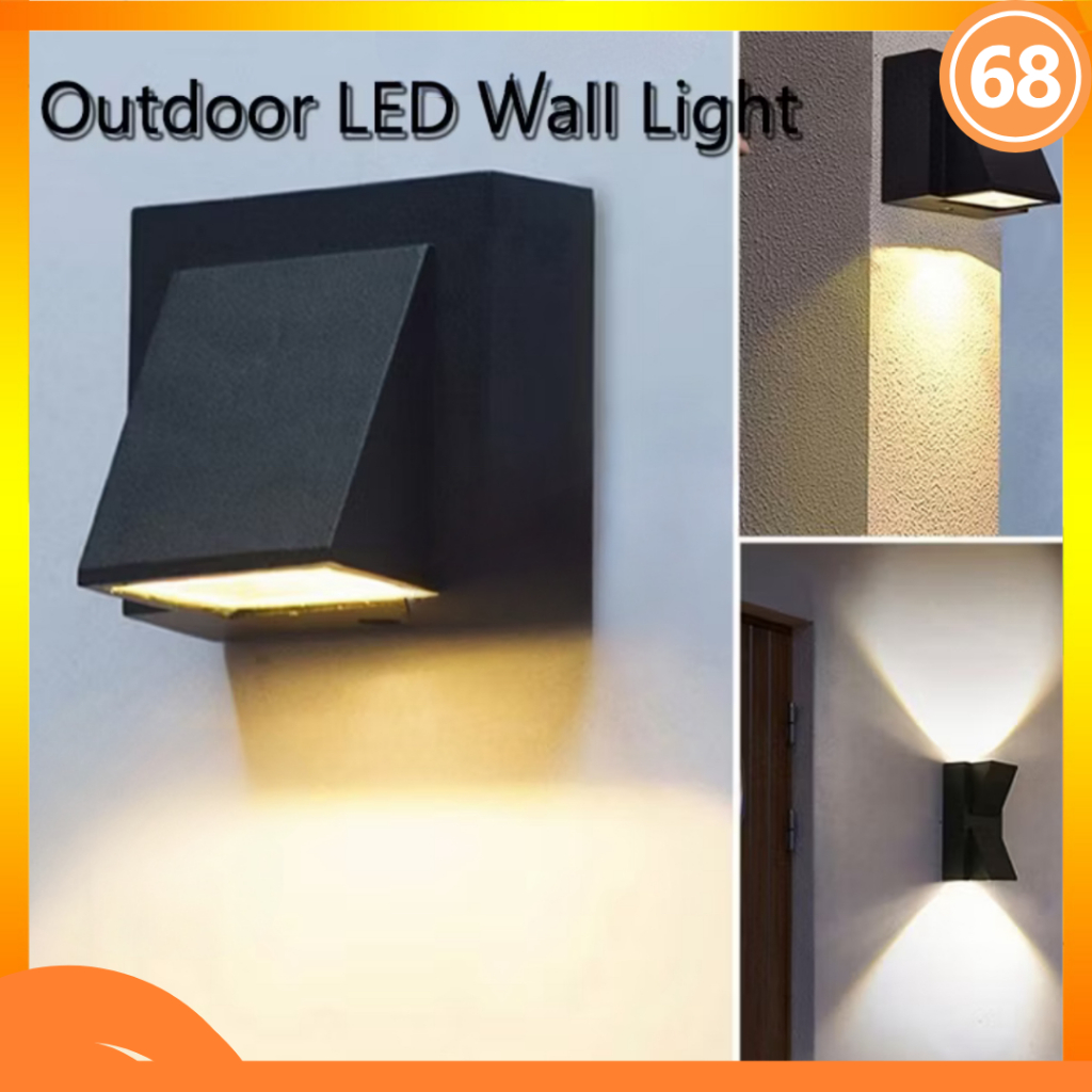 Jual [COD] Lampu Dinding Taman Outdoor COB / LED Wall Light 1 Arah 2 ...