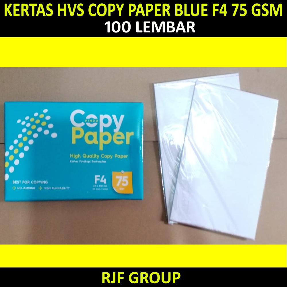 Jual KERTAS HVS COPY PAPER BLUE FC 75 F4 100 LEMBAR | Shopee Indonesia
