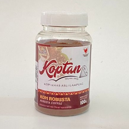 Jual Koptan Kopi Robusta Asli Lampung Botol 100 Gram | Shopee Indonesia