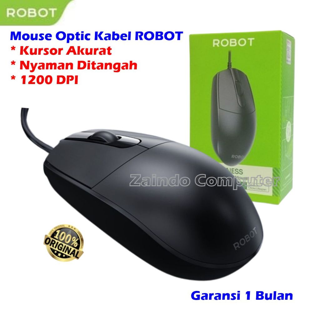 Jual MOUSE KABEL ROBOT M102 1200 DPI MOUSE ROBOT M102 KABEL 1200 DPI ROBOT M102 MOUSE WIRED ...
