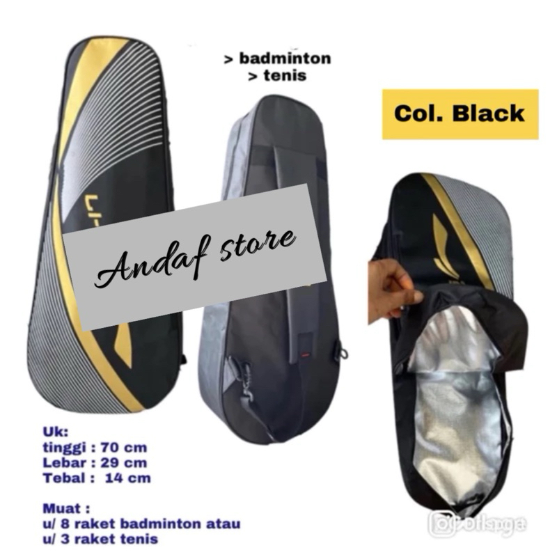 Jual AS R1LN Tas raket tenis badminton R1 LNT Thermo selempang | Shopee Indonesia