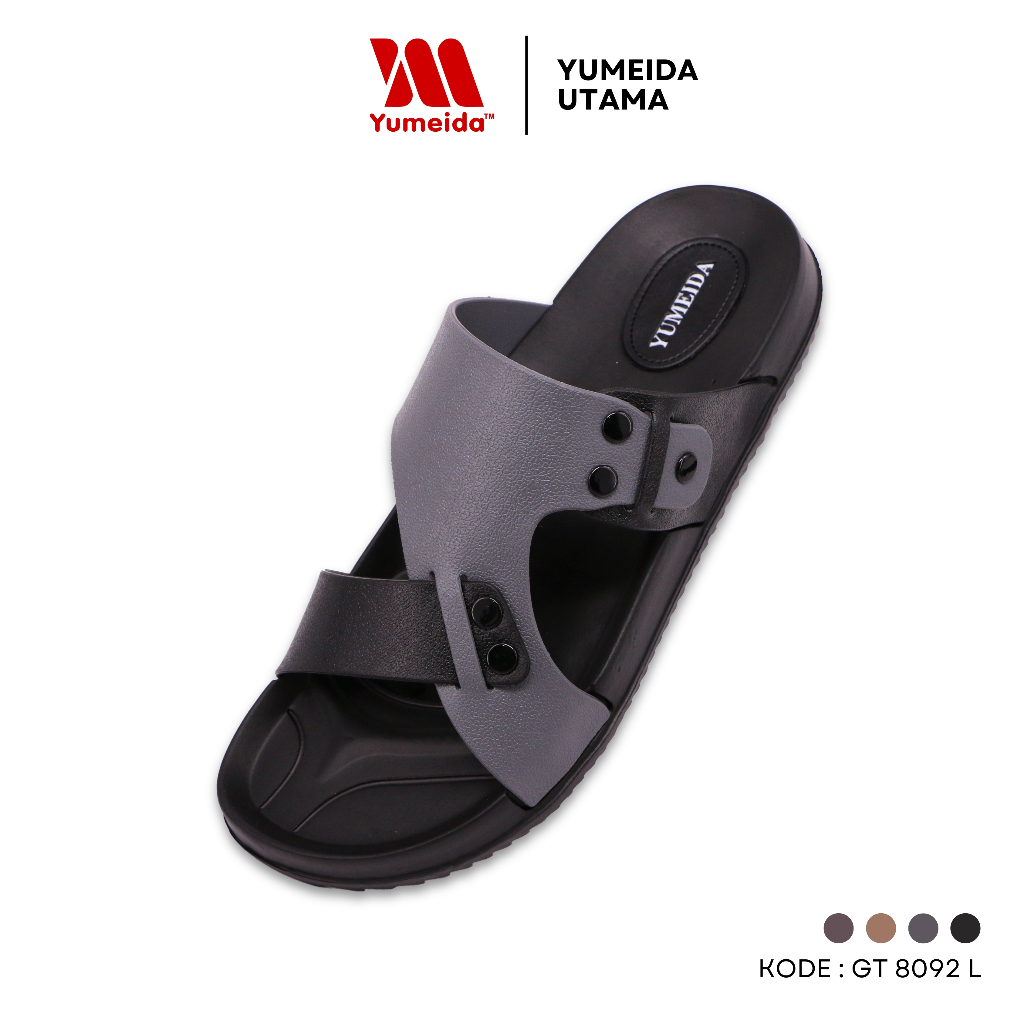 Jual Yumeida Sandal Pria - Slop Laki-Laki Karet - GT-8092 L | Shopee ...