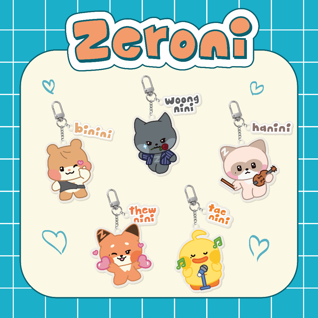Jual ZEROBASEONE ZB1 - Zeroni Character ver. Acrylic Keyring/ Ganci ...