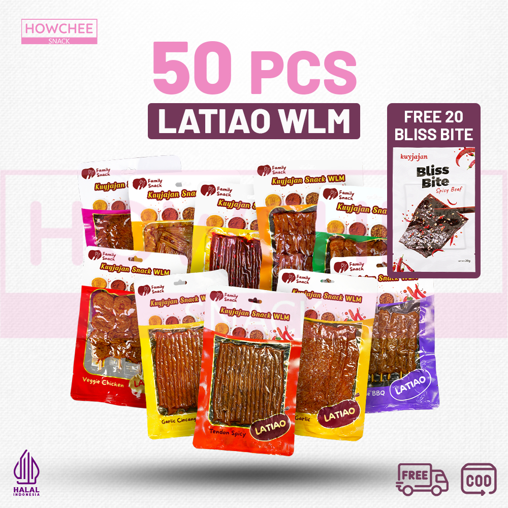 Jual Latiao Howcheesnack - [50 pcs] [HALAL] Latiao Spicy Vegetarian ...