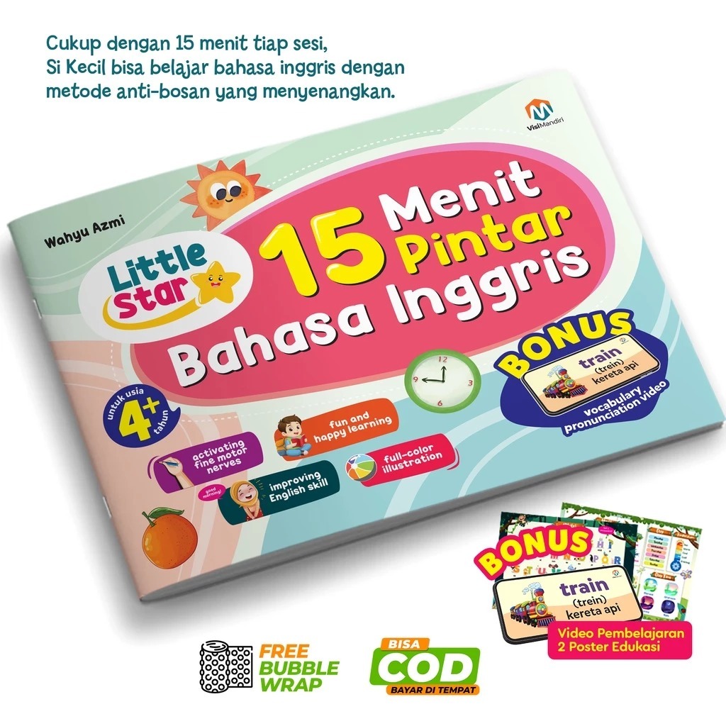 Jual Buku Belajar Bahasa Inggris Anak 15 Menit Pintar Bahasa Inggris | Shopee Indonesia