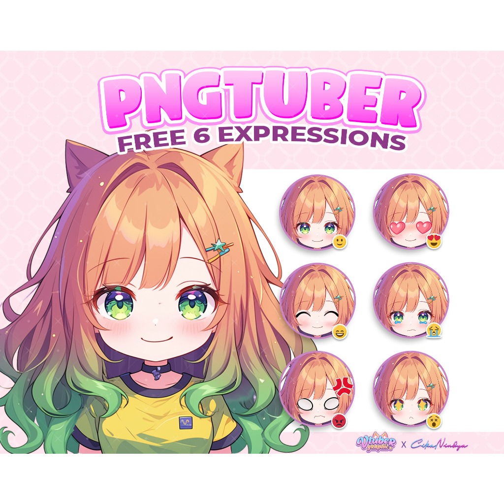 Jual PNG Tuber Lucu & Unik - Avatar Virtual Terbaik untuk Streaming ...