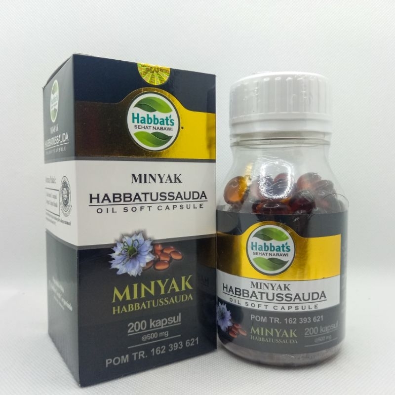 Jual Habbatusauda Oil Soft Capsule 200 Kapsul / Habbats Nabawi Softgel ...