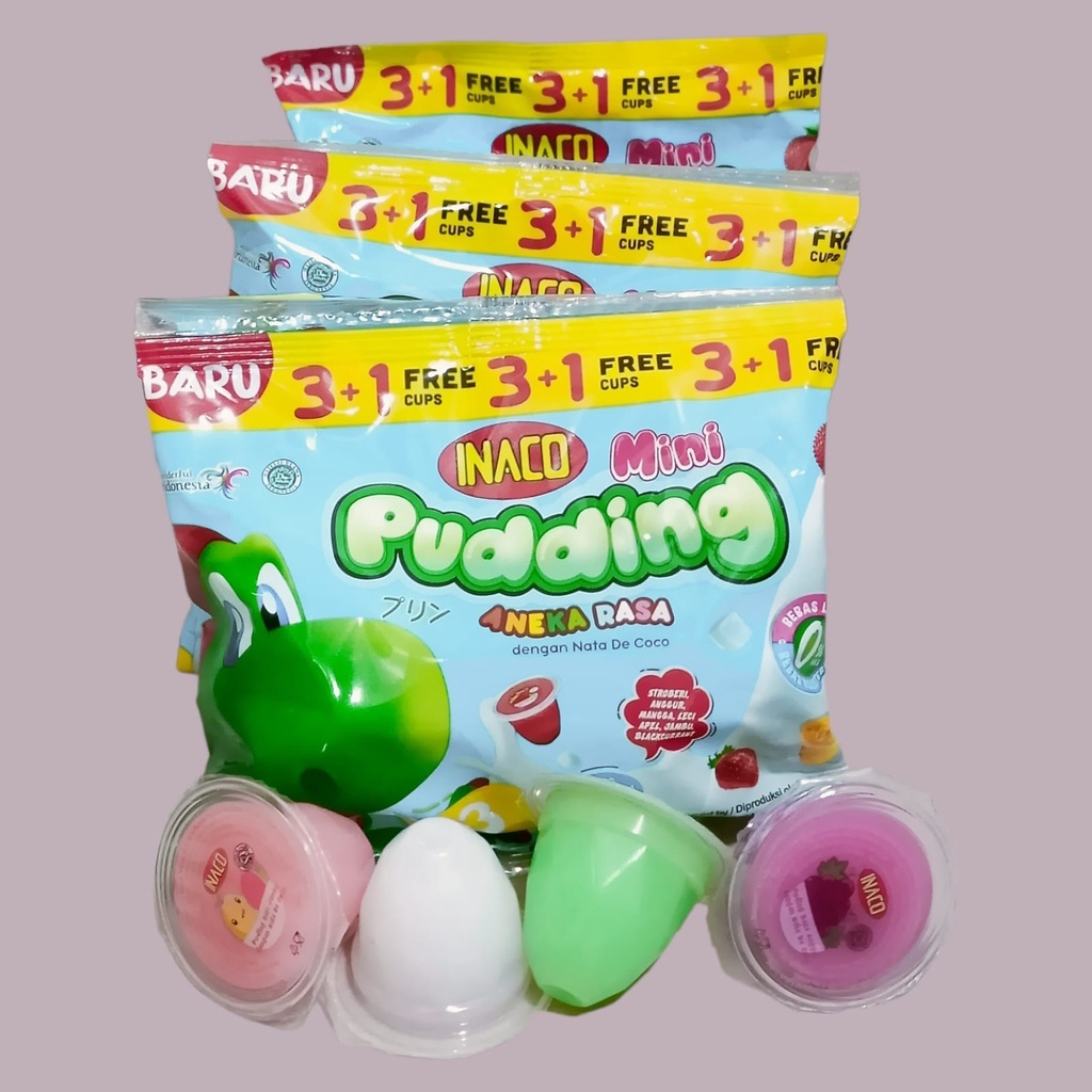 Jual INACO Mini Pudding 1 renceng isi 10sachet ( 1sachet isi 3+1 pcs ...